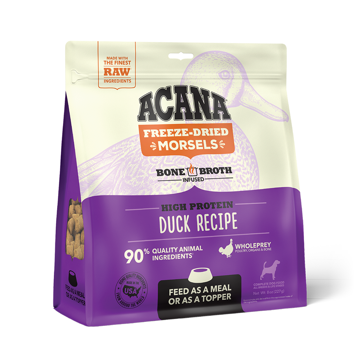 ACANA® Freeze-Dried Food, Duck Recipe, Morsels
