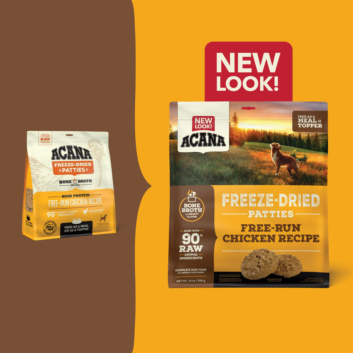 ACANA® Freeze-Dried Food, Free-Run Chicken Recipe, Patties